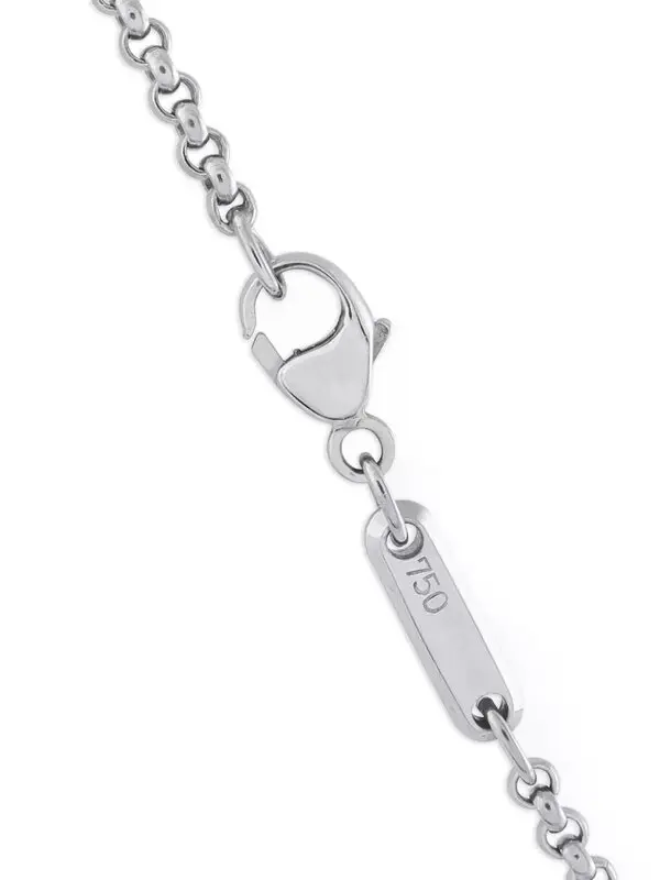 Chopard Happy Diamonds Heart Pendant Necklace In 18k White Gold With Diamonds - Silver