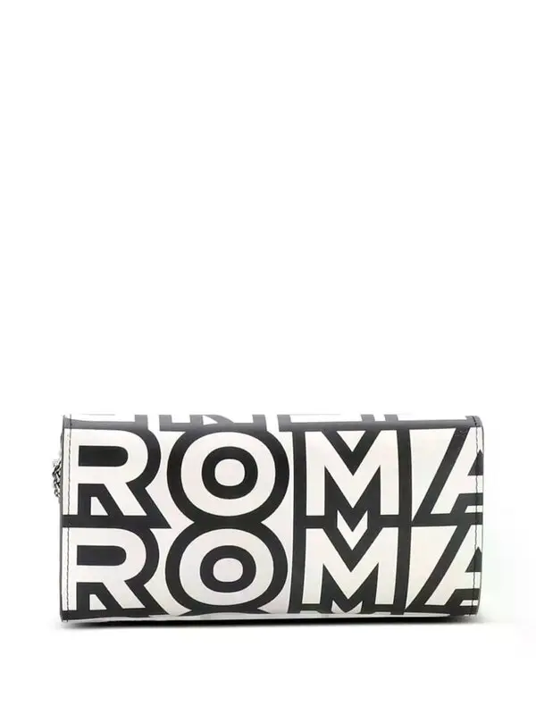 Fendi X Marc Jacobs Wallet On Chain Printed Leather Crossbody Bag - Black
