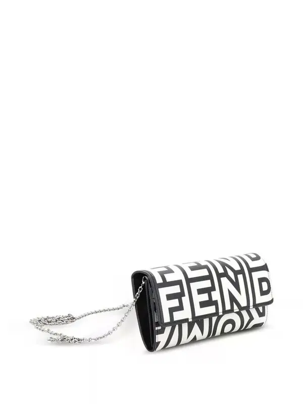 Fendi X Marc Jacobs Wallet On Chain Printed Leather Crossbody Bag