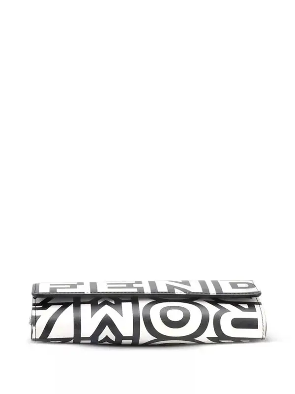 Fendi X Marc Jacobs Wallet On Chain Printed Leather Crossbody Bag
