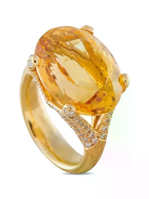 LB EXCLUSIVE Citrine And Diamond Ring