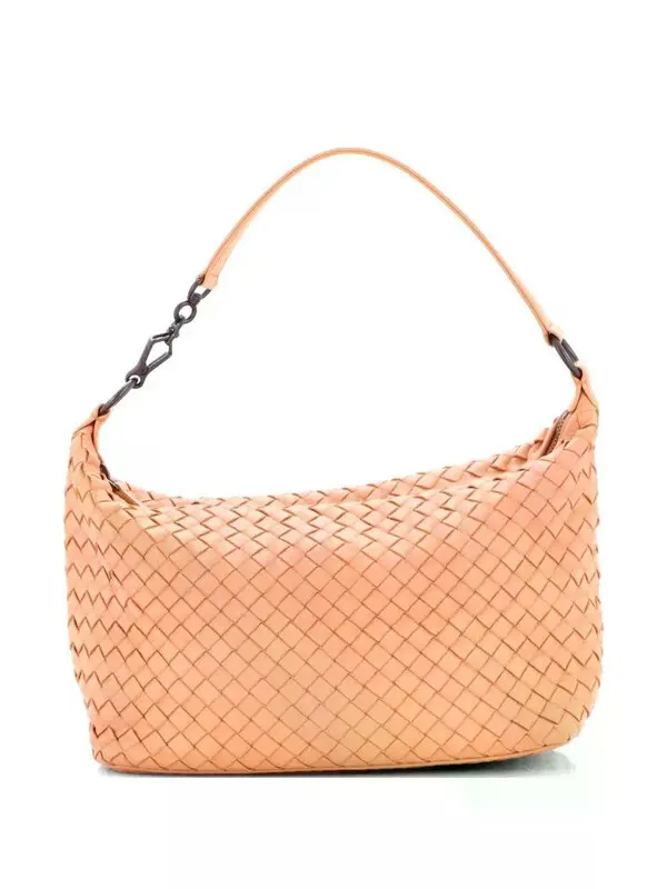 Bottega Veneta Intrecciato Nappa Small Zip Hobo Shoulder Bag - Neutrals