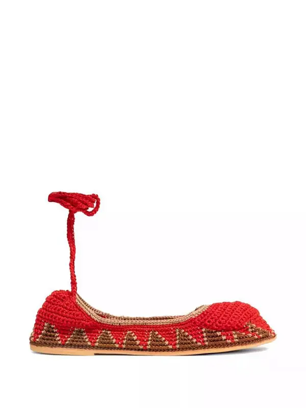 SLO_HAND_MADE Hand-knit Ballet Flats