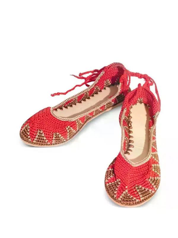 SLO_HAND_MADE Hand-knit Ballet Flats
