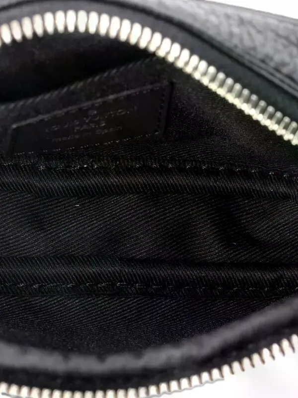 LOUIS VUITTON Monogram Shadow Giant Taurillon Leather Belt Bag - Black
