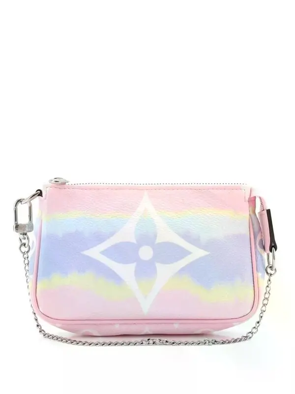 LOUIS VUITTON Pochette Accessoires Limited Edition Escale Monogram Giant Mini Clutch Bag - Multicolour