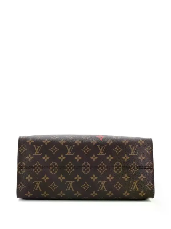 LOUIS VUITTON Limited Edition Fall In Love Monogram Canvas Mm Onthego Shoulder Bag - Brown