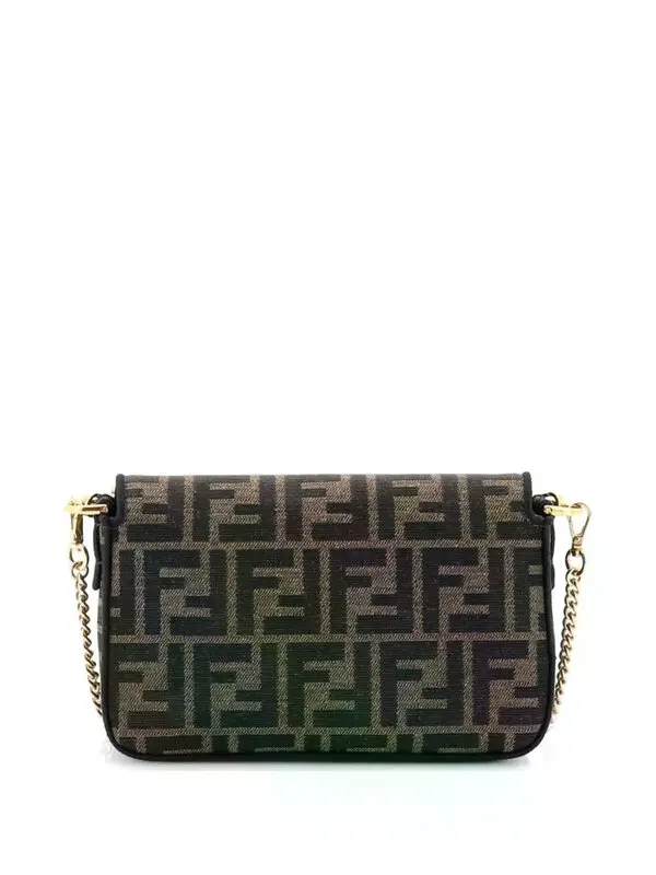 Fendi Zucca Canvas Mini Baguette Bag