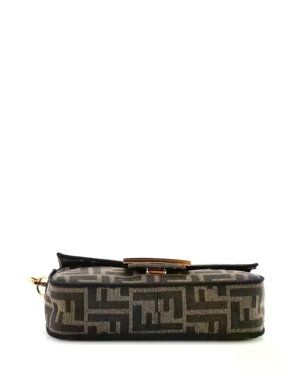 Fendi Zucca Canvas Mini Baguette Bag