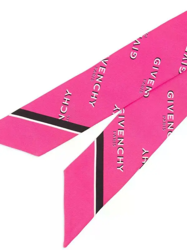 Givenchy Shadow Silk Scarf - Pink