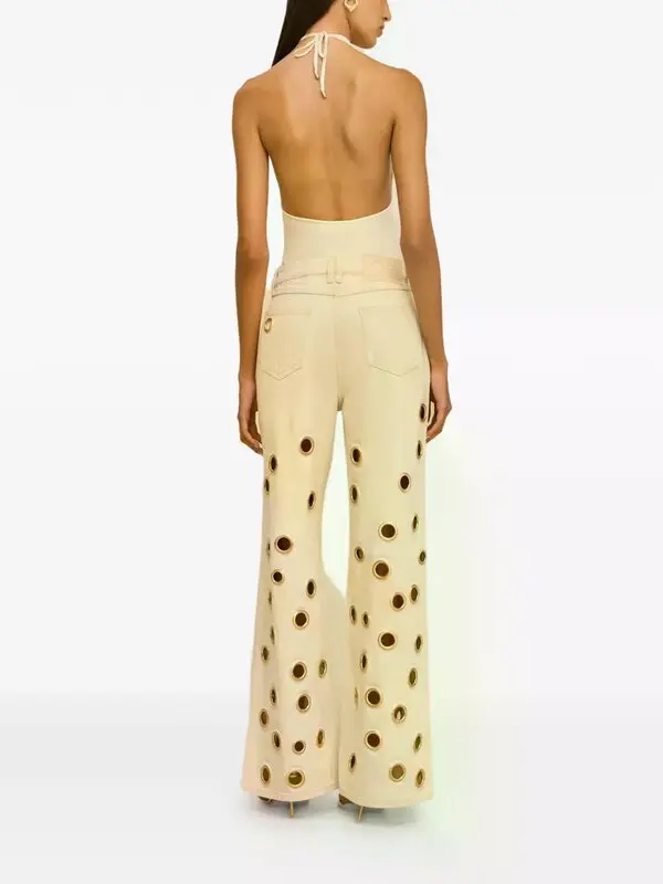 Cult Gaia Jaiden Eyelet Jeans