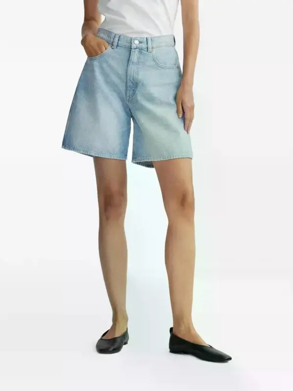 DL1961 Taylor High-waisted Shorts - Blue