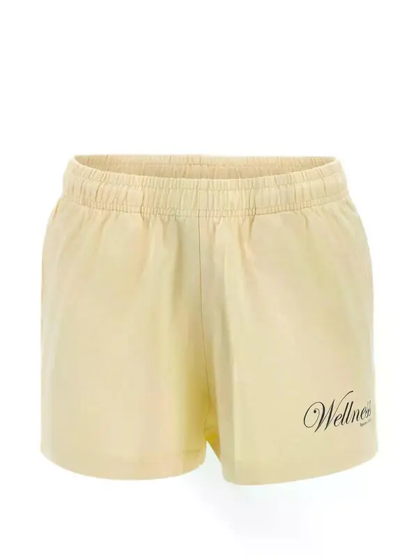 SPORTY & RICH Avenue Disco Elasticated-waist Shorts