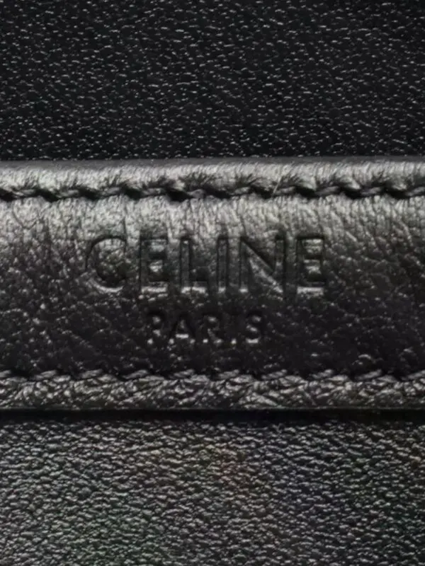 Celine Medium Triomphe Embossed Leather Messenger Bag