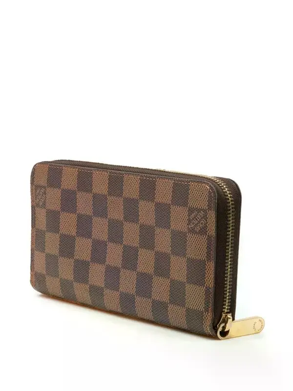 LOUIS VUITTON 2015 Damier Ebene Evasion Illustre Zippy Wallet Long Wallets