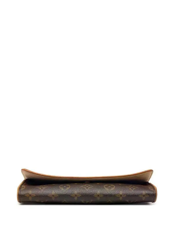 LOUIS VUITTON Monogram Pochette Twin Gm Crossbody Bag - Brown