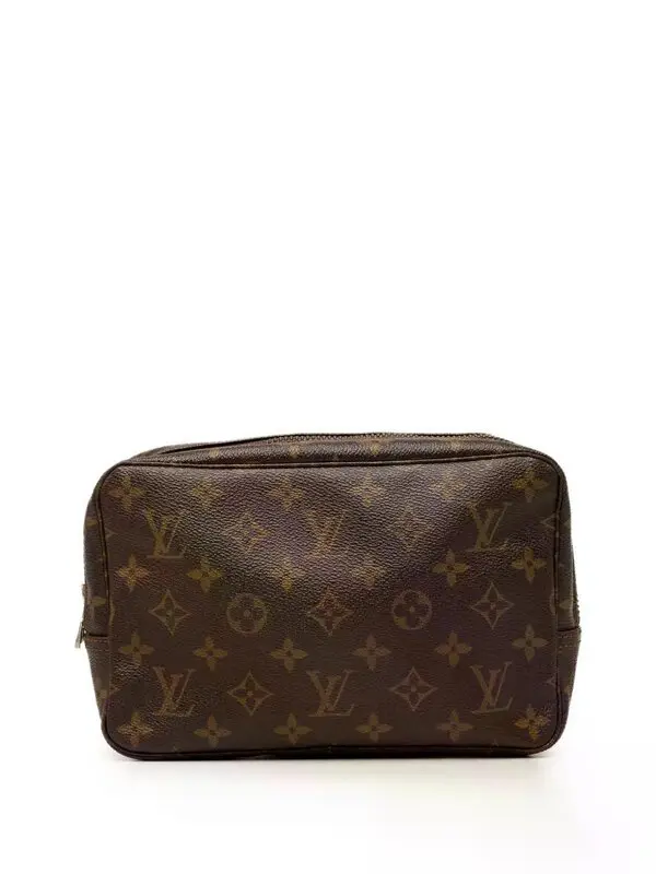 LOUIS VUITTON Monogram Trousse Toilette 23 Clutch Bag - Brown