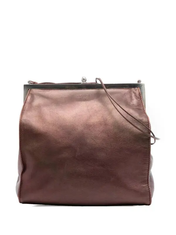 Prada Metallic Nappa Frame Crossbody Bag
