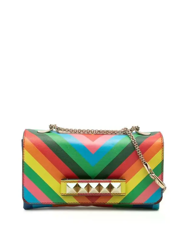 Valentino Garavani Studded Shoulder Bag - Red