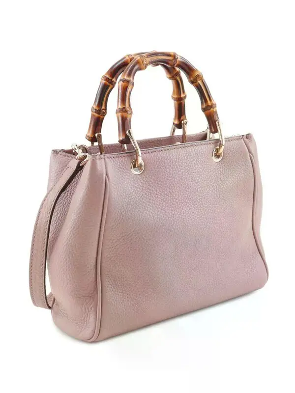 Gucci Calfskin Bamboo Shopper Satchel