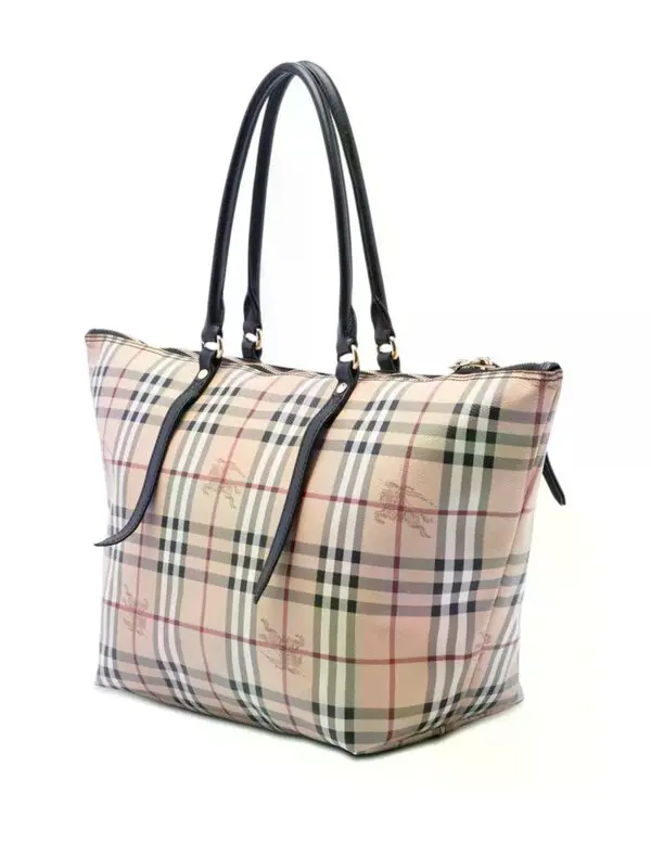Burberry Haymarket Check Coated Canvas Salisbury Tote Bag