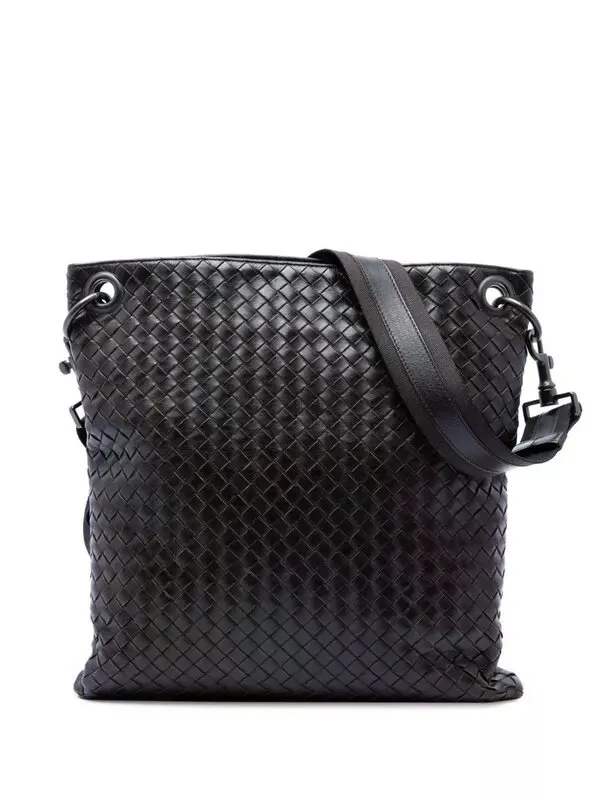 Bottega Veneta 2010 Nappa Intrecciato Vn Crossbody Bag - Brown