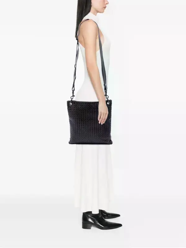 Bottega Veneta 2010 Nappa Intrecciato Vn Crossbody Bag - Brown