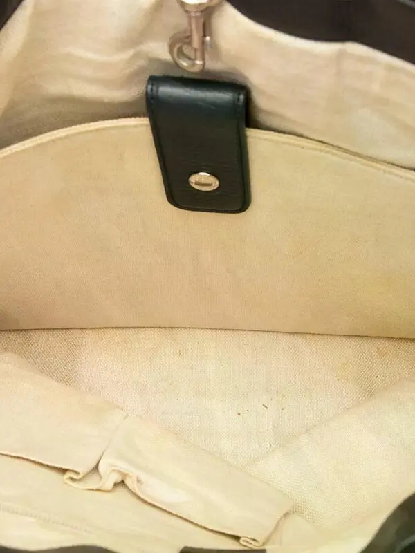 Gucci Calfskin Web Tote Bag