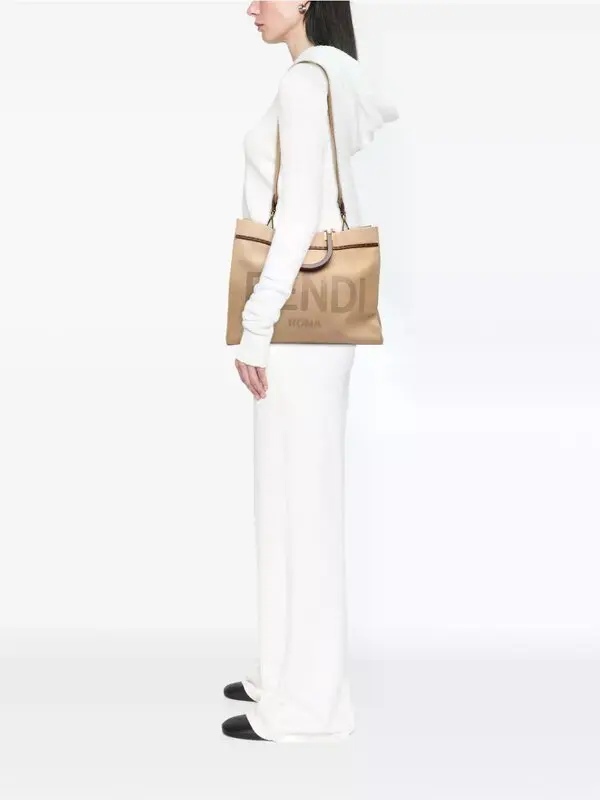 Fendi Medium Sunshine Shopper Tote Satchel