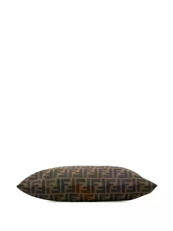 Fendi Zucca Canvas Metal Handle Tote Bag