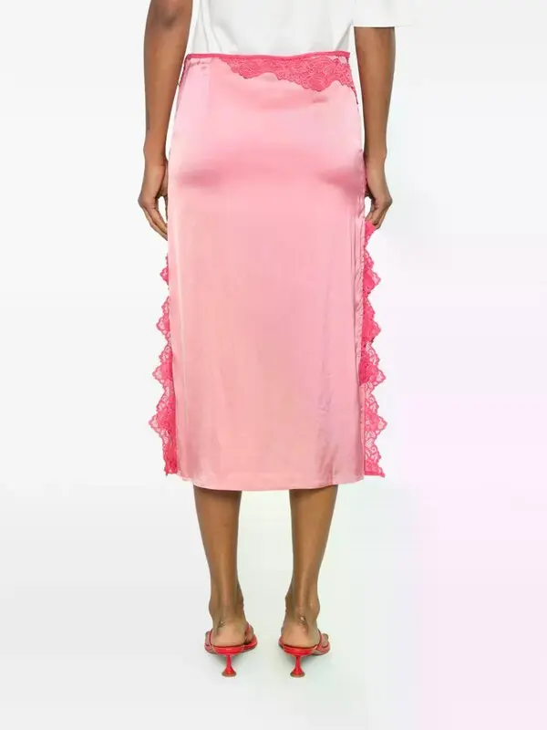 VAILLANT Lace-trimmed Midi Skirt