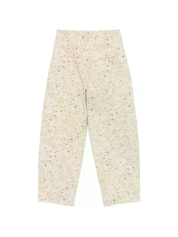 TELA Floral Print Belt-loop Trousers - Neutrals