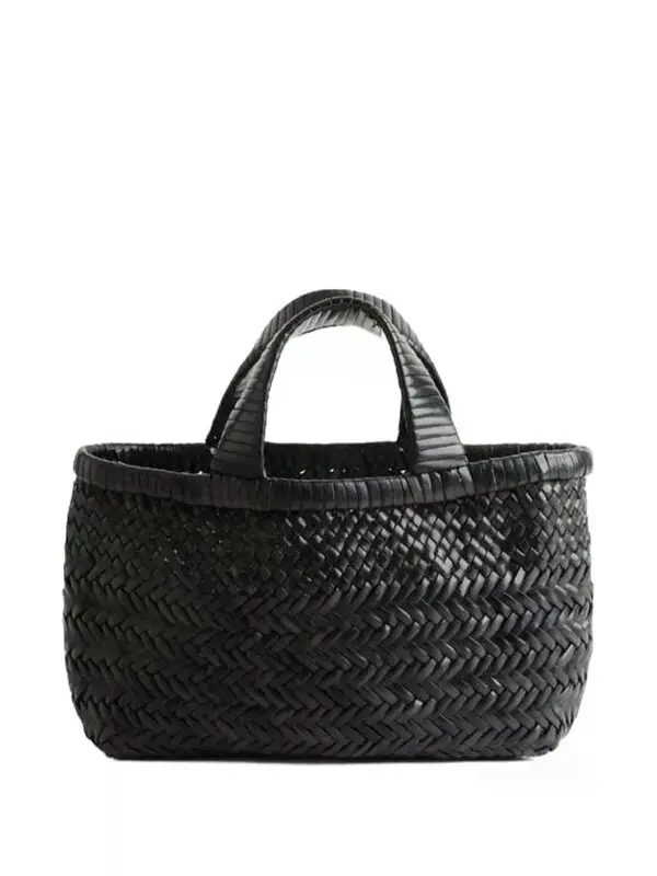 Manebí Woven Mini Tote Bag - Black