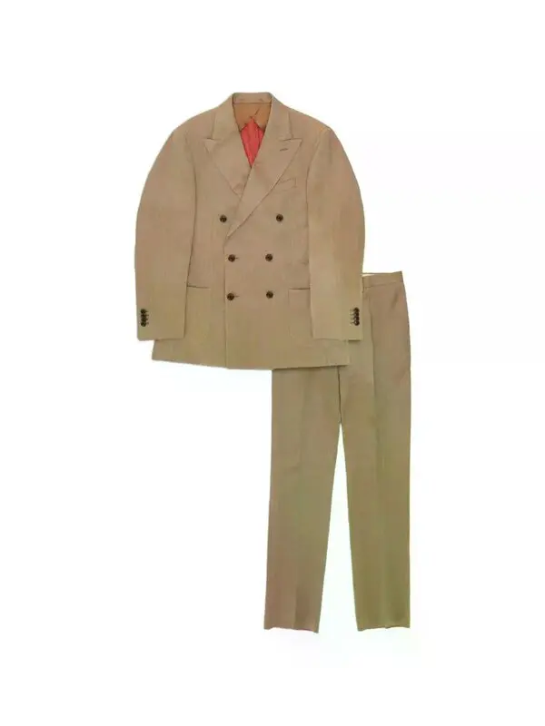 FORTELA Totò Solaro Double-bnreasted Suit - Neutrals
