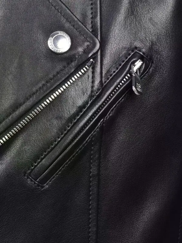 Brunello Cucinelli Leather Biker Jacket