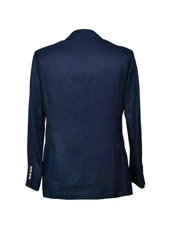 Brunello Cucinelli Houndstooth Double-breasted Blazer