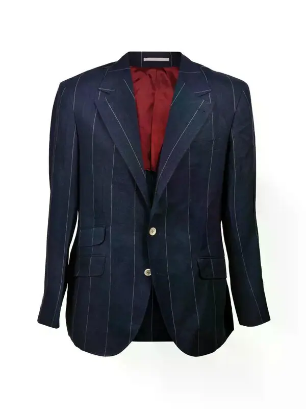 Brunello Cucinelli Pinstripe Single-breasted Blazer