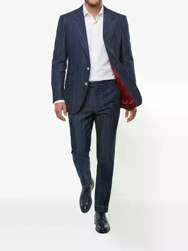 Brunello Cucinelli Pinstripe Single-breasted Blazer