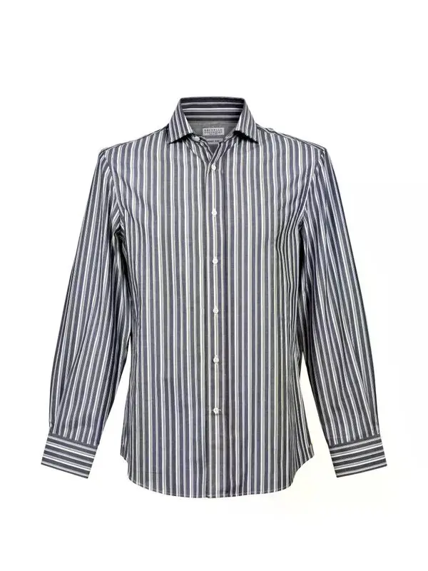 Brunello Cucinelli Striped Tailored Shirt