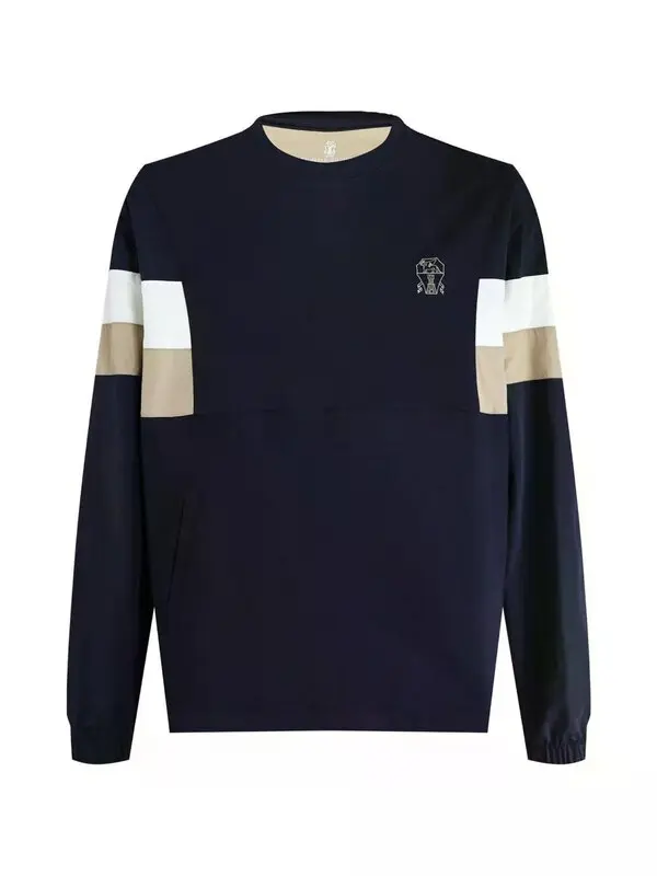 Brunello Cucinelli Long Sleeve Sweatshirt - Blue