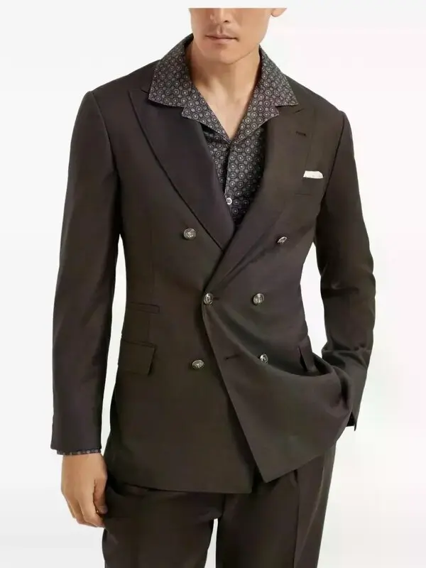 Brunello Cucinelli Wool Double-breasted Blazer
