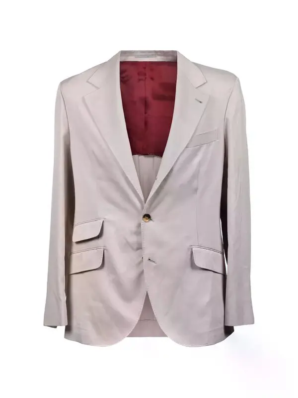 Brunello Cucinelli Deconstructed Gabardine Blazer - Neutrals