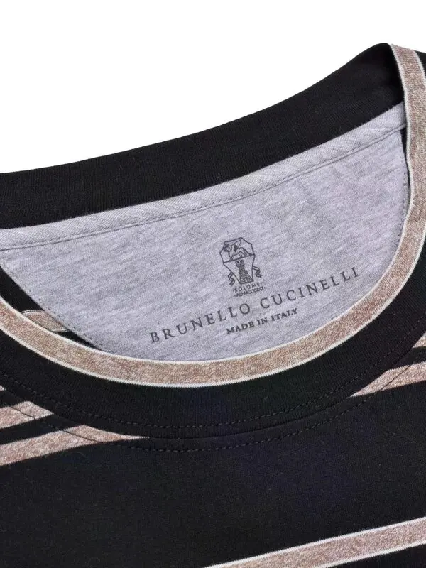 Brunello Cucinelli Striped Crew-neck T-shirt