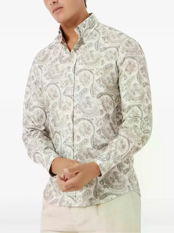 Brunello Cucinelli Paisley-print Cotton Shirt