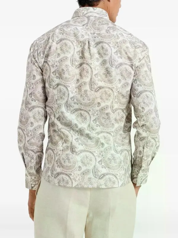 Brunello Cucinelli Paisley-print Cotton Shirt