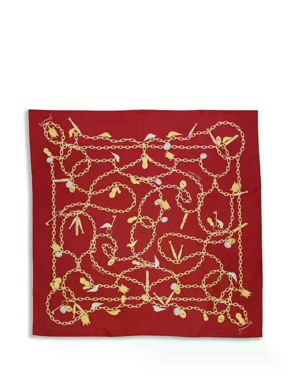 Givenchy Chain-print Silk Scarf