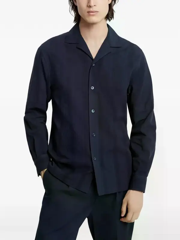 Brunello Cucinelli Jacquard-weave Long-sleeve Shirt