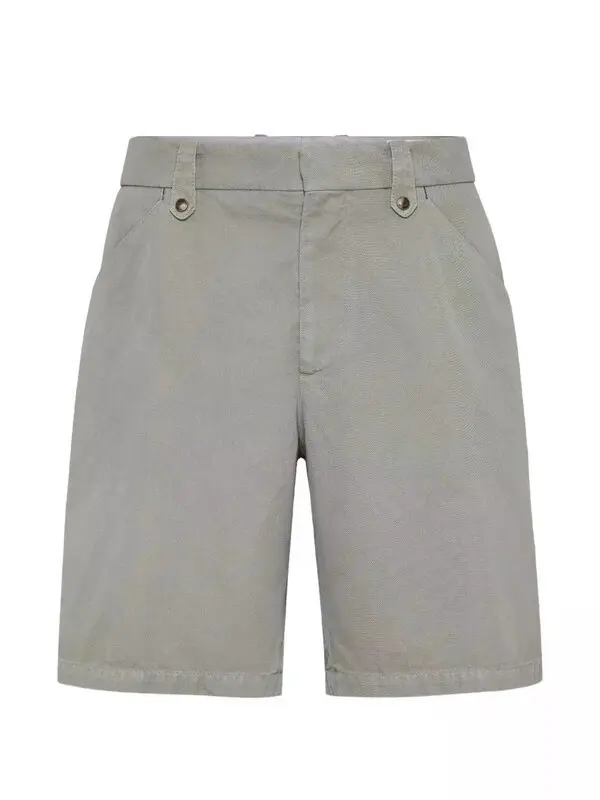Brunello Cucinelli Gabardine Bermuda Shorts - Grey