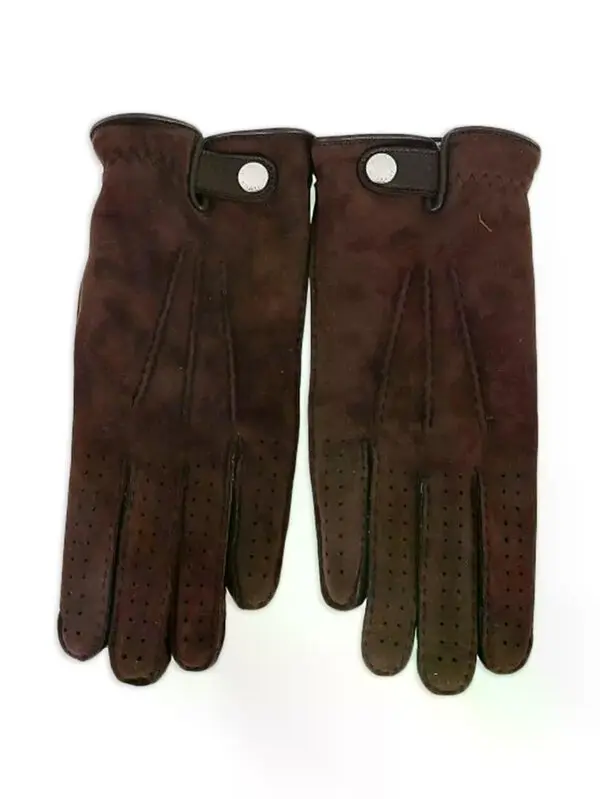 Brunello Cucinelli Perforated Suede Gloves
