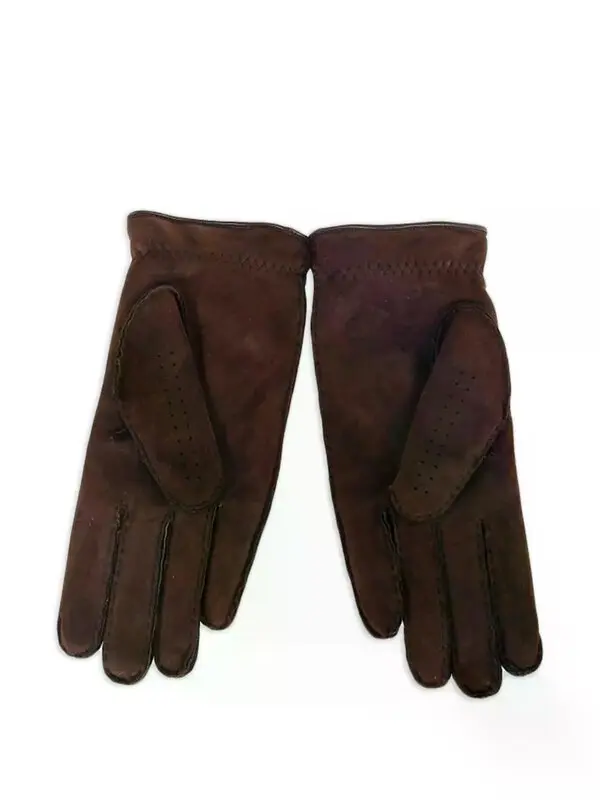 Brunello Cucinelli Perforated Suede Gloves